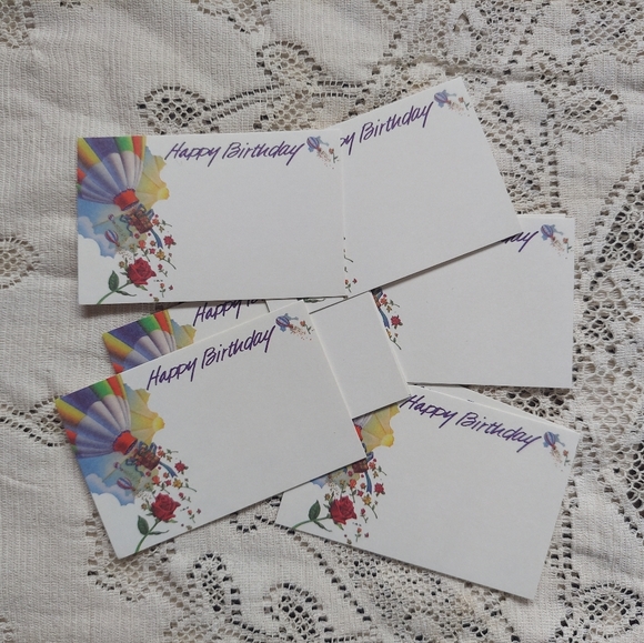 Vintage | Party Supplies | Happy Birthday Mini Cards Tiny Vintage ...